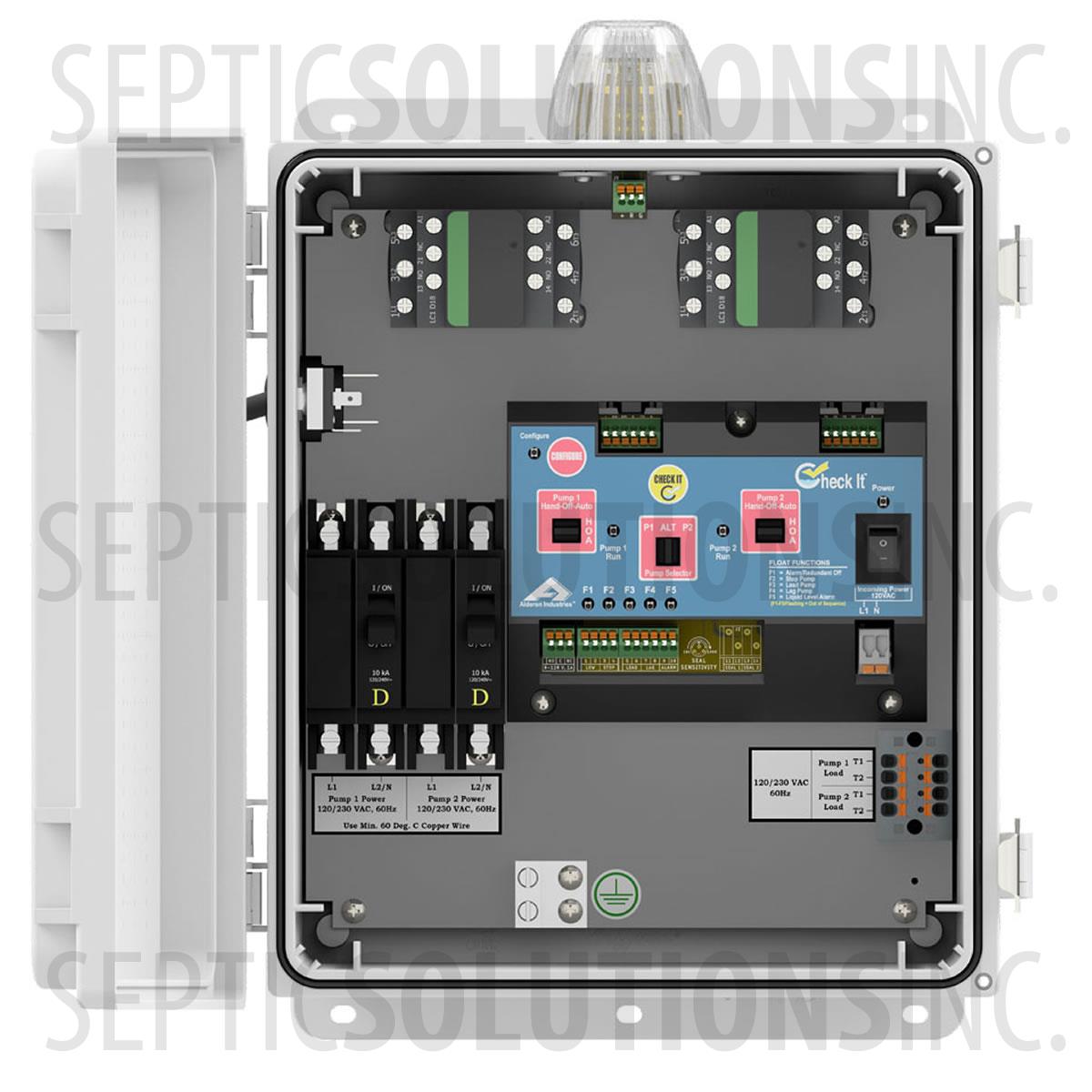 Alderon Duplex Sewage Pump Control Panel | Free Shipping