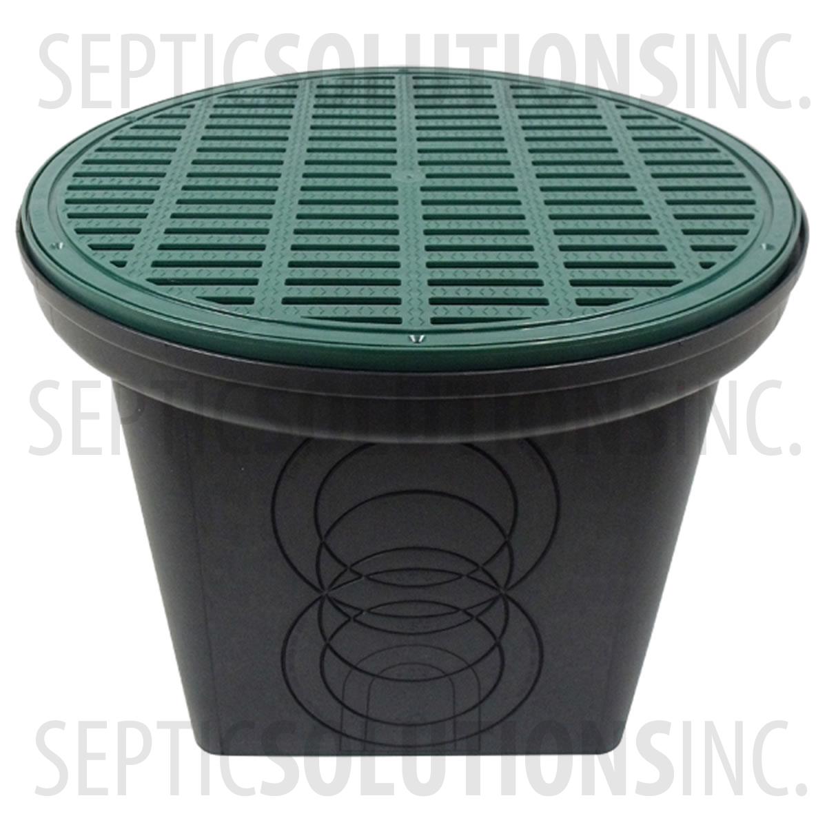 Polylok 7-Hole Drainage Box with Grate Cover - 3017-207-GC - Free Shipping